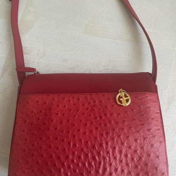 Giani Bernini | Bags | Giani Bernini Red Leather Crossbody Bag | Poshmark